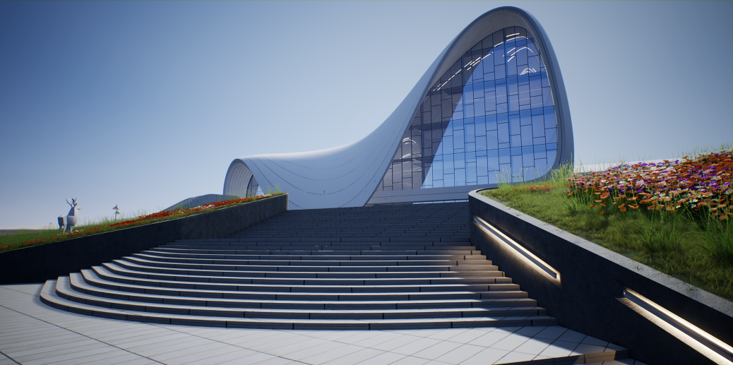 Heydar Aliyev Centre | Real Time Visualisation | Line Creative